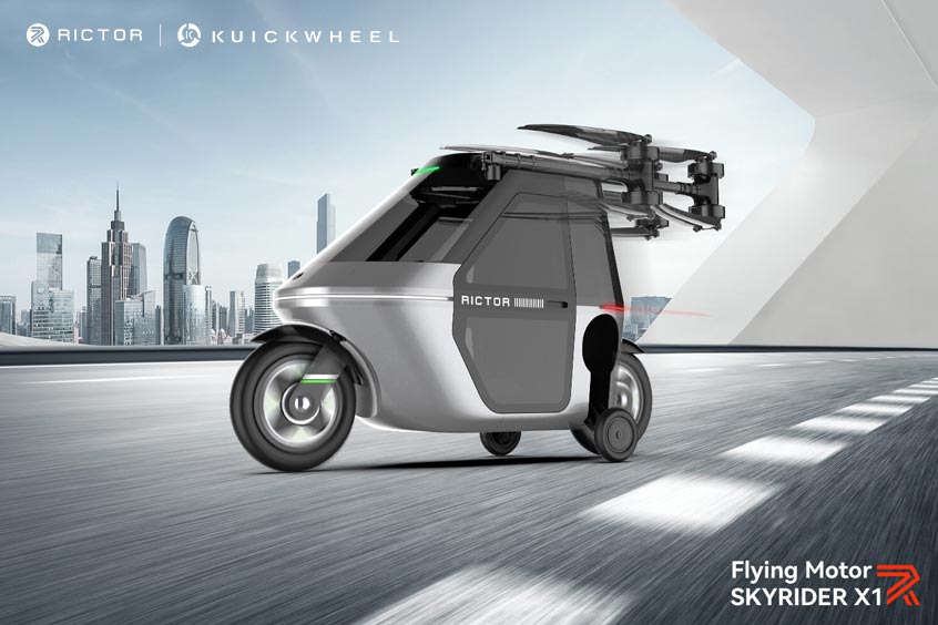 Rictor unveils the world's first amphibious Passenger Flying Motorcycle ...